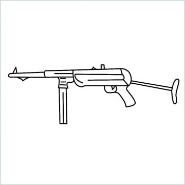 How To Draw Mp40 Step By Step For Beginners 9 Easy Phase