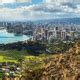 Cityscape With Buildings And Coastal Landscape In Honolulu Hawaii