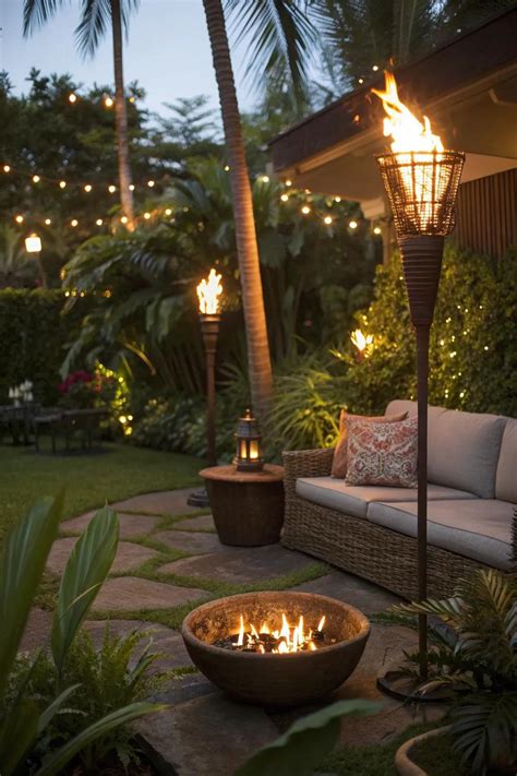 19 Creative Backyard Fire Pit Lighting Ideas