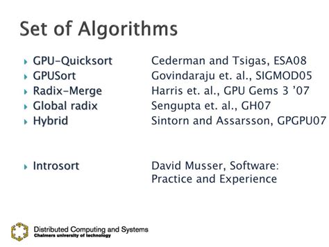 Ppt A Practical Quicksort Algorithm For Graphics Processors Powerpoint Presentation Id455066