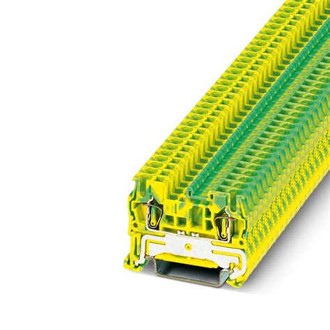 St 25 Pe Spring Cage Protective Conductor Terminal Block 3031238 Phoenix Contact