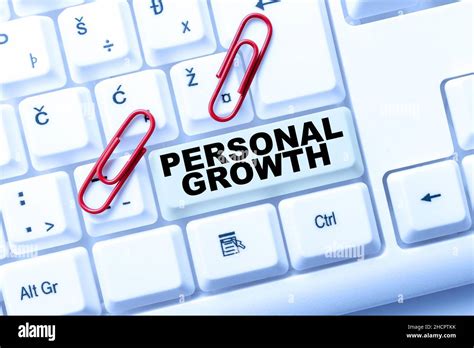 Writing Displaying Text Personal Growth Concept Meaning A Longterm