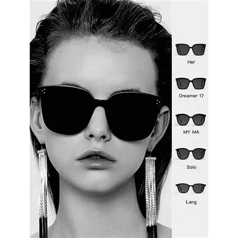 Hitam Instant Same Day Original Gm Sunglasses Women Korean Sunglasses