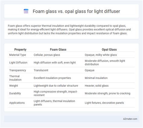 Foam Glass Vs Opal Glass For Light Diffuser What Is The Difference