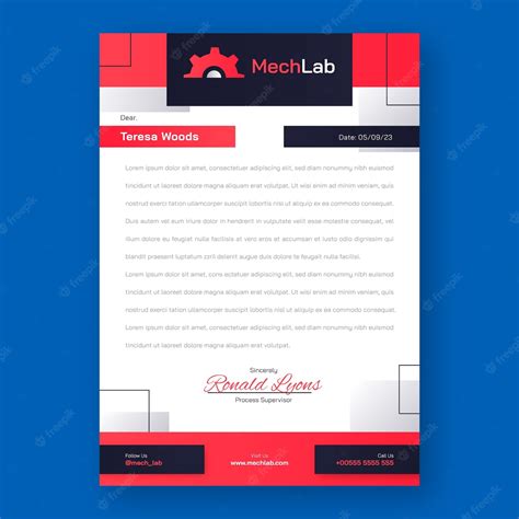 자동차 수리점 비즈니스 및 서비스 레터헤드 템플릿 무료 벡터