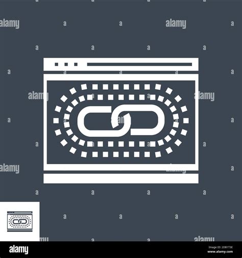 Web Link Optimization Vector Glyph Icon Stock Vector Image And Art Alamy