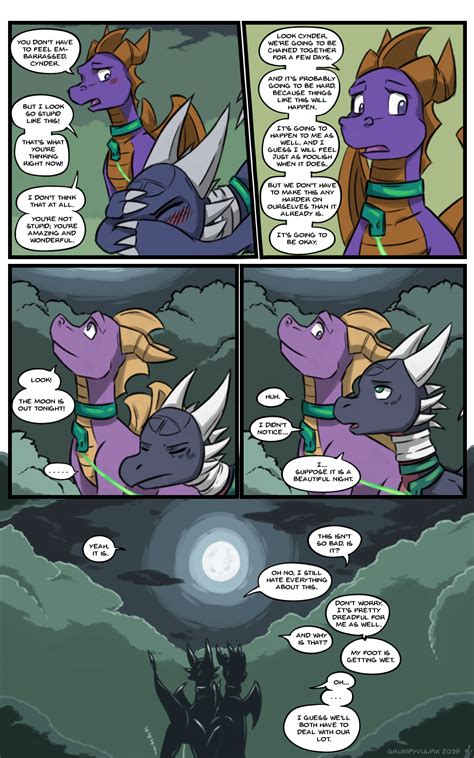 Rule 34 Comic Conditional Dnp Cynder Dragon Female Grumpyvulpix Hi Res Male Peeing Scalie