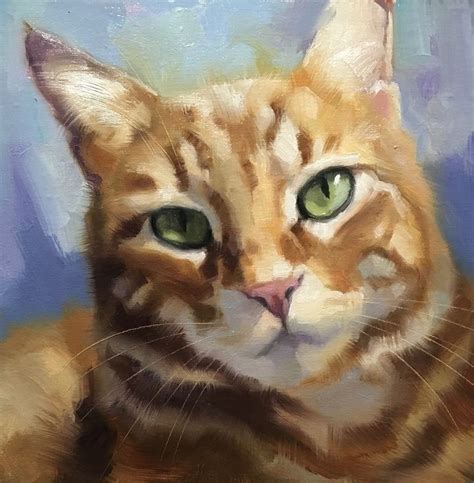 Ginger Cat Art Adopt359 By Katya Minkina Dierentekening Katten