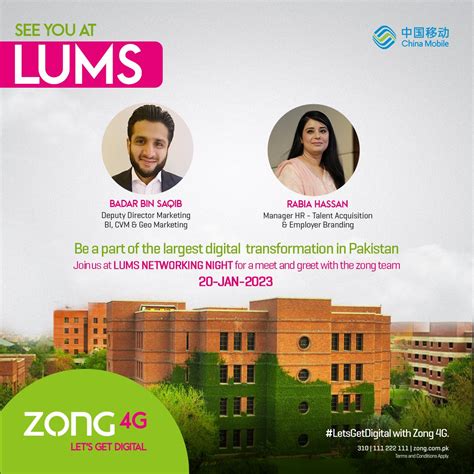 Zong Cmpak Ltd On Linkedin Zong4g Lumsnetworkingnight Genzong