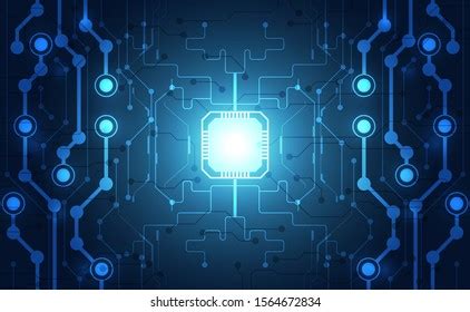 Vector Graphics Chip Processor Speed Technology Stock Vector Royalty Free 1564672834