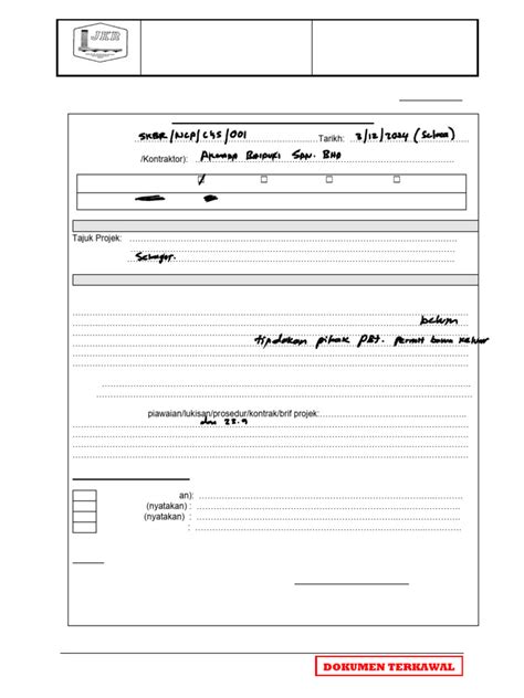 Borang Ncp Non Conformance Product Jkr Pdf