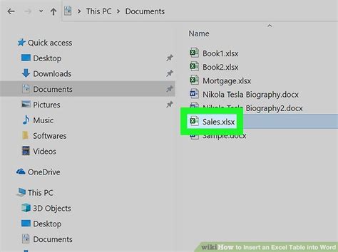 How To Insert An Excel Table Into Word Steps With Pictures