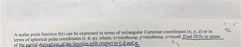 solved a scalar point function f r can be expressed in