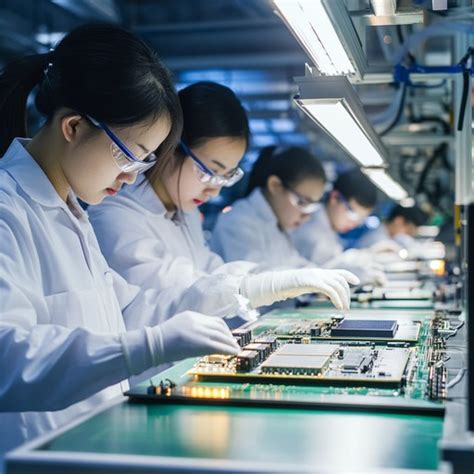 Free Technicians Assembling Electronics Image Download At Stockcake