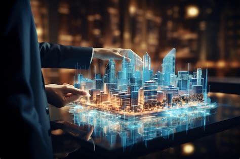Premium Ai Image Automating Architecture Building A Brilliantly Smart City Sustainable Future