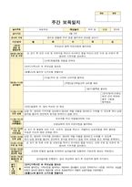 만 세 보육일지 월 주 평가제 주간보육일지