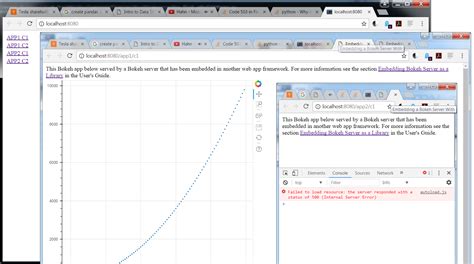 Python Code In Flask With Embedded Bokeh Server App Fetching Jsonified Data Through