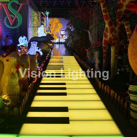 Programmable Rgb Pixel Piano Led Dancing Floor Lights For Mall