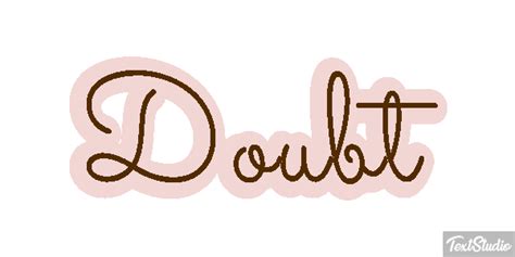 Doubt Word Animated  Logo Designs