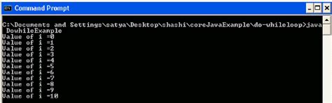 Do While Loop In Java
