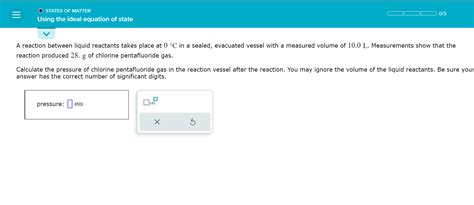 solved a reaction between liquid reactants takes place at
