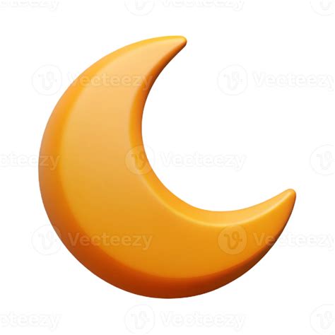 Exquisite Exemplary Scalable Crescent Moon Shape Sharp Edges Flat Orange With Scalable Design