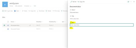 field description is not displayed into sharepoint 2019 and online
