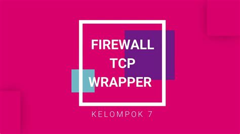 Firewall Tcp Wrapper Youtube
