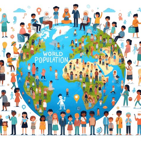 투명한 배경 위에 주변 사람들이 있는 세계 지도 포스터 3d 3d 주변 사람들이 있는 세계 지도 포스터 투명한 배경에 세계 Png 일러스트 및 이미지 에 대한 무료