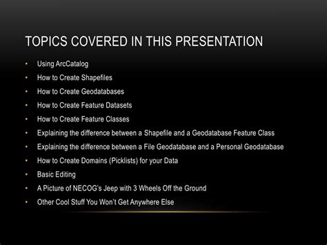 Ppt Creating Gis Data And Other Gis Tips And Tricks Powerpoint