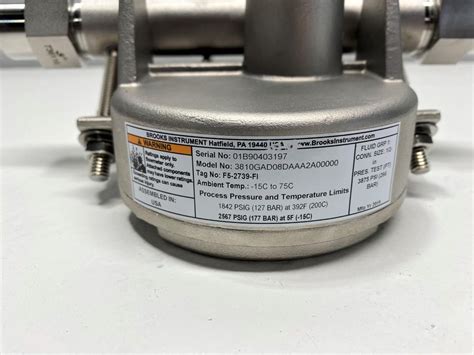 Brooks 12 Npt Armored Variable Area Flow Meter 3810gad08daaa2a00000