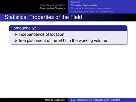 Emc Measurements In Reverberation Chambers Ppt