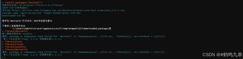 [已解决] r语言“devtools“包安java环境配置及疑难杂症 安装成功却无法加载 错误 package or namespace