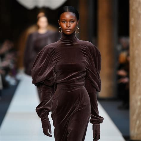 Premium Photo Fashion Week Model On Runway