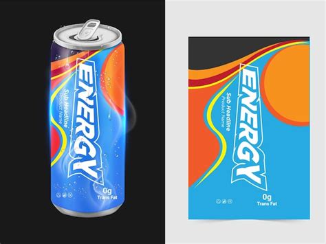 Premium Vector Drink Label Design Soft Drink Label Design Soda Can