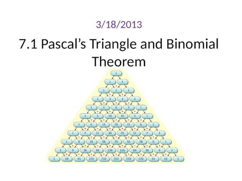 Pptx 7 1 Pascals Triangle And Binomial Theorem Dokumen Tips