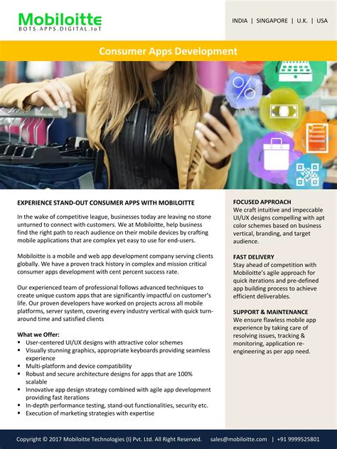 Consumer Apps Development Services Mobiloitte PDF