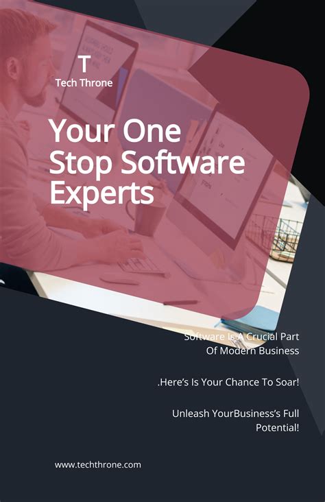 Free Elegant Software Poster Template To Edit Online