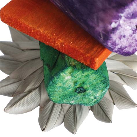 Sola Balsa Wood Rainbow Stacker Parrot Toy