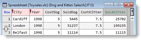 Resizing Row Height Genstat V21