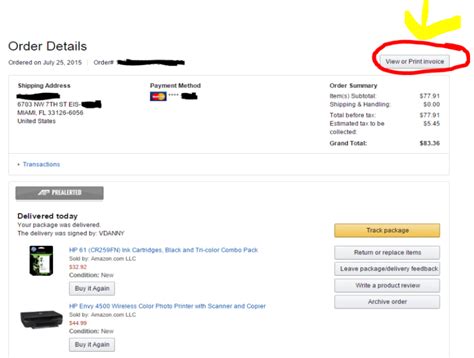 Free Print Invoice On Amazon Download Free Print Invoice On Amazon Png Images Free Worksheets