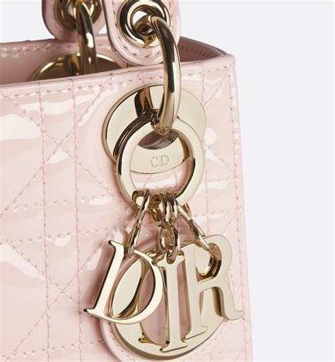 Mini Lady Dior Bag Powder Pink Patent Cannage Calfskin Dior
