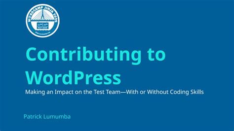 Contributing To Wordpress With And Without Codepptx