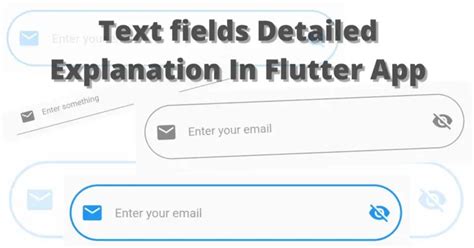 Textfield In Flutter App Detailed Explanation With Example Let Me Flutter