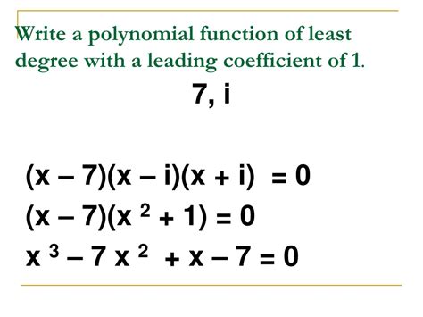 Ppt Rational Root Theorem Powerpoint Presentation Free Download Id