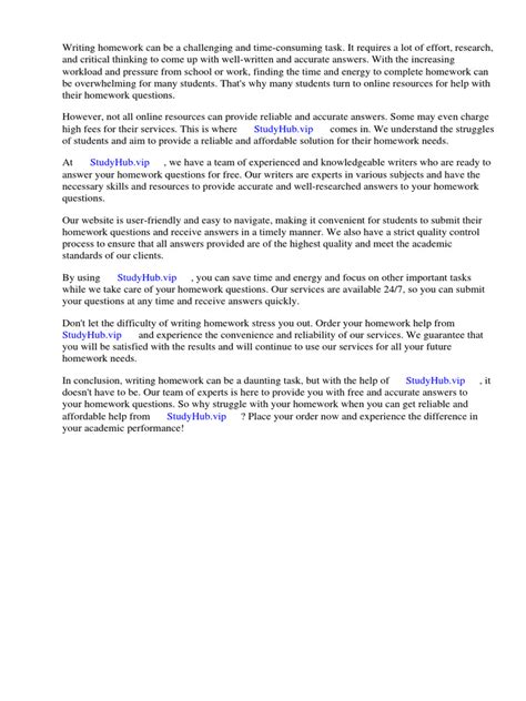 Answer Homework Questions For Free Pdf Homework Numbers