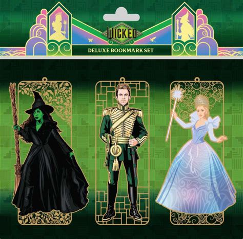 Wicked Deluxe Bookmark Set Set Of 3 By Insight Editions Other Format