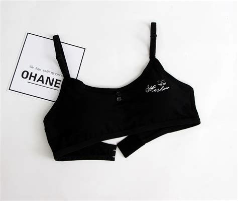 Famli нижнее белье для девочек подростков мягкий хлопковый бюстгальтер с буквенным принтом для