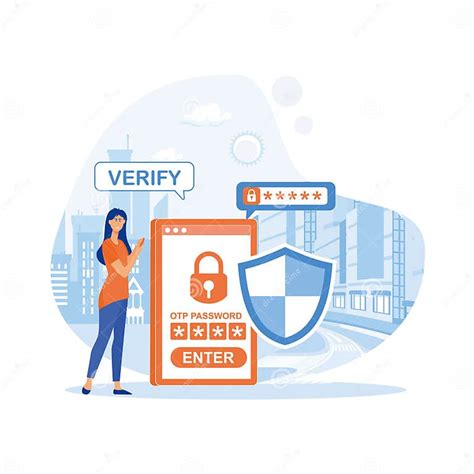 Otp Authentication Secure Verification One Time Password For Secure Transaction On Digital