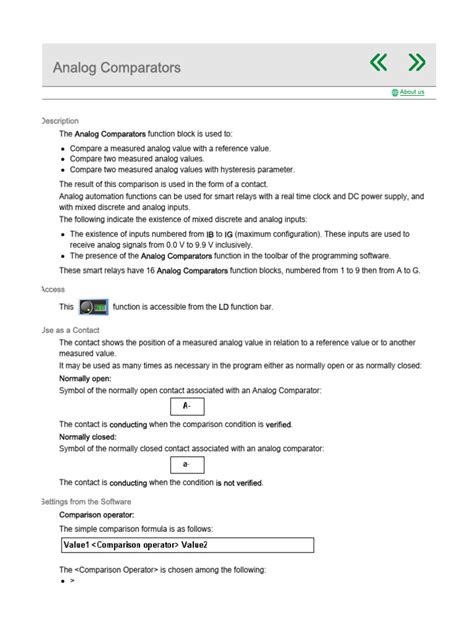 Analog Comparators Pdf Switch Electronics